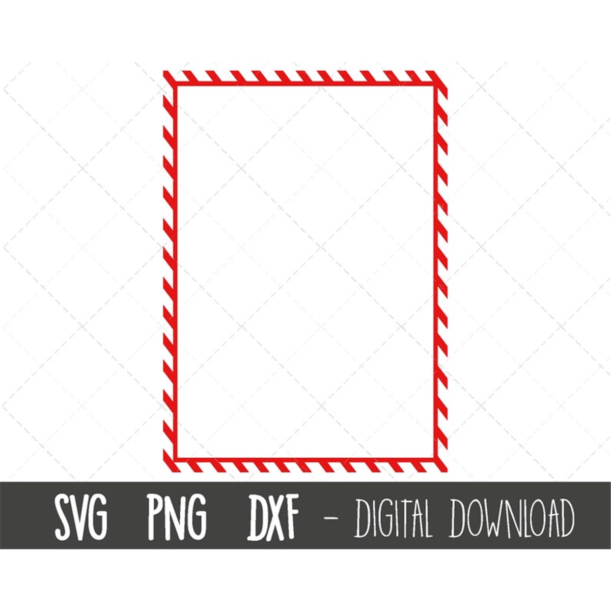 Candy Cane Border | Inspire Uplift