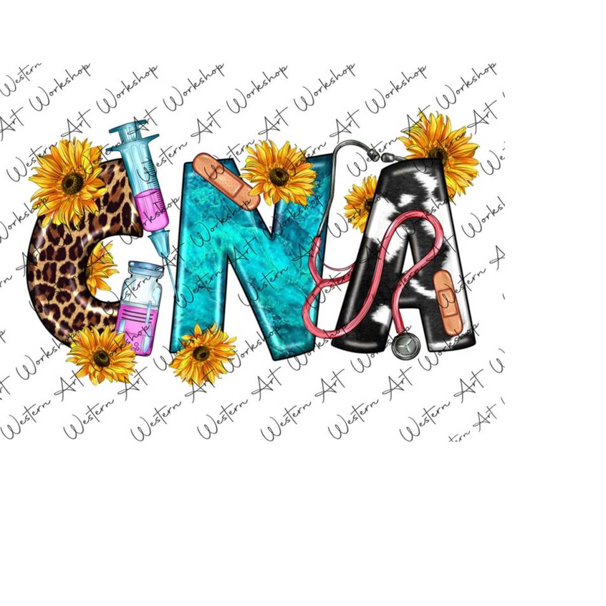 CNA Certified Nursing Assistant Nurse With Sunflowers Png, L | Inspire ...