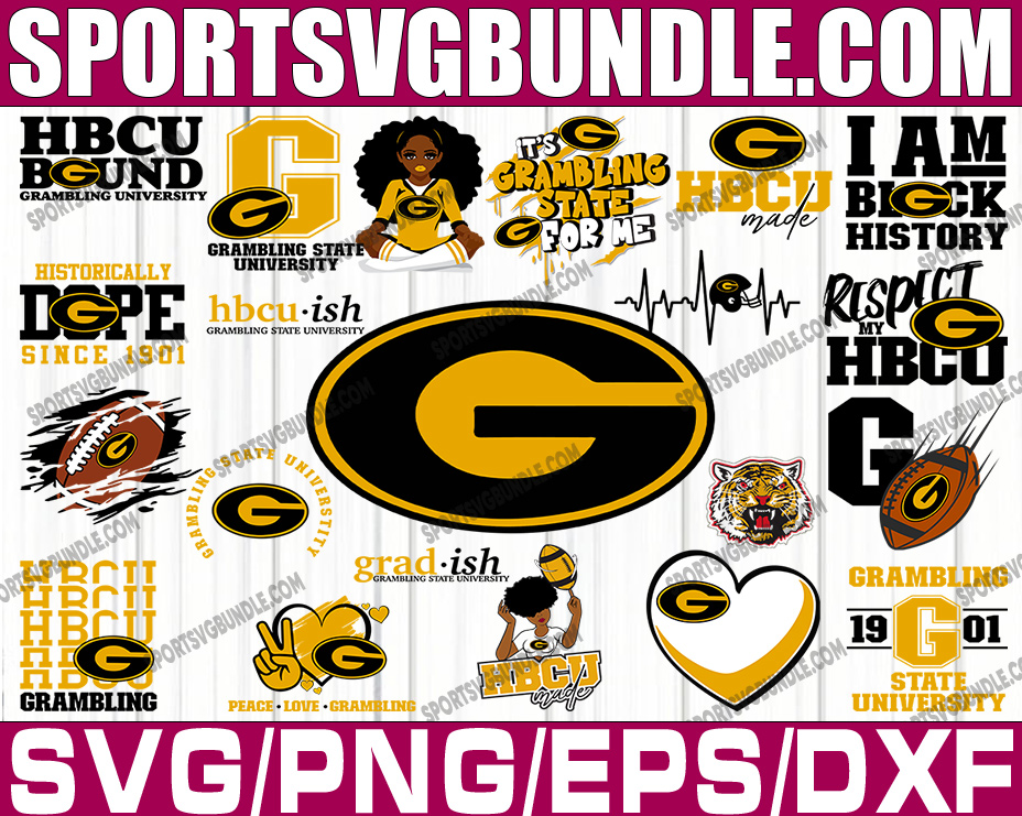 Bundle 21 Files Grambling State Football Team Svg, Grambling - Inspire ...