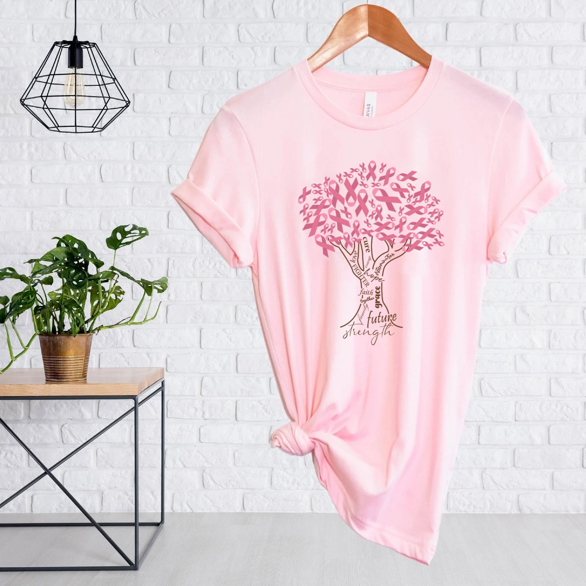Pink Ribbon Tree Shirt Png, Cancer Tree Shirt Png, Breast Ca | Inspire ...