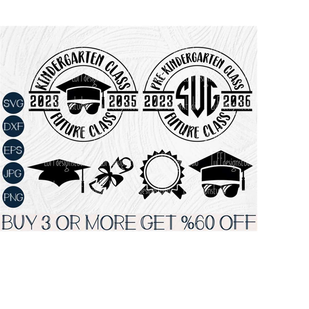 Kindergarten Graduation SVG, Class of 2035 SVG, Prek Graduat - Inspire ...