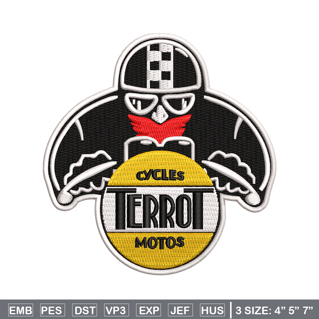 Terrot logo embroidery design, Terrot logo embroidery, logo | Inspire ...