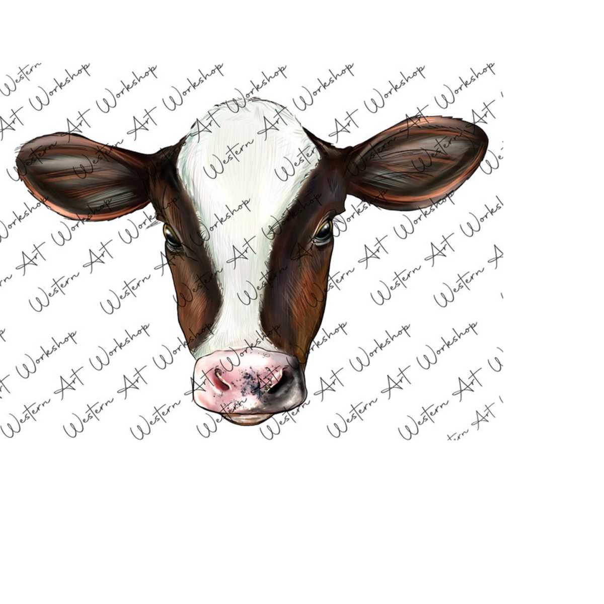 Holstein Calf Face Png, Holstein Cow Png Sublimation Design, | Inspire ...