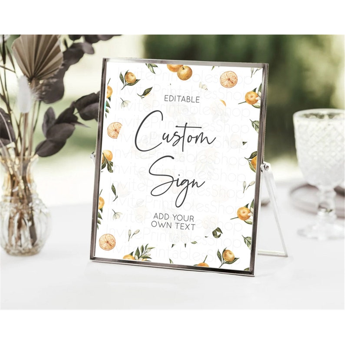Citrus Sign Template Lemon Orange Party Sign Template Citrus - Inspire ...