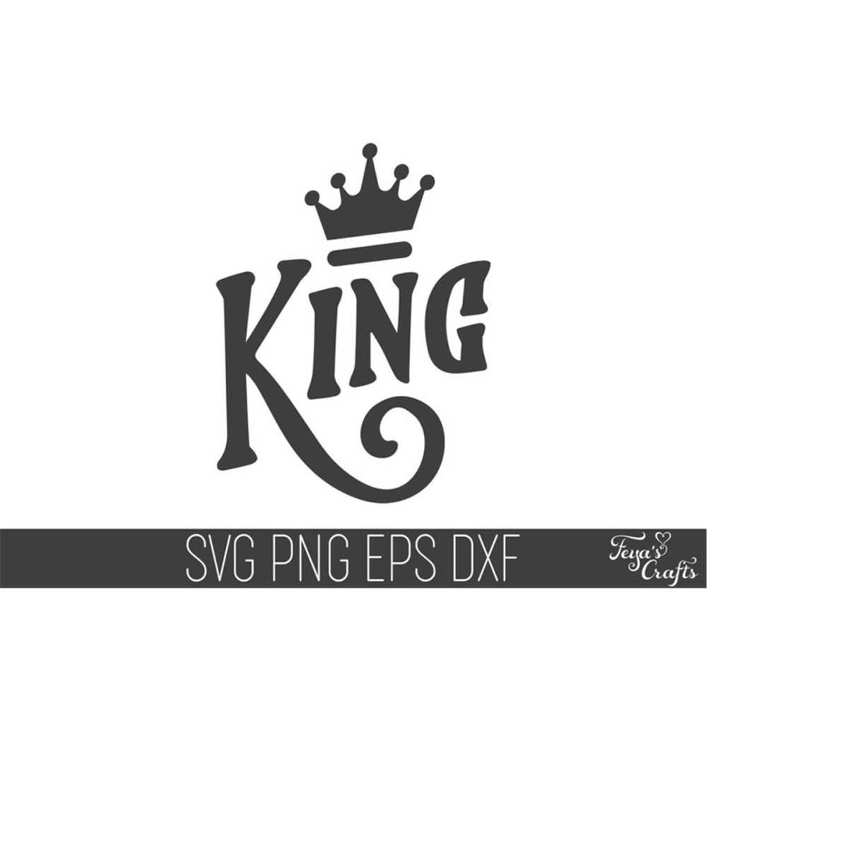 King SVG with Crown, King Cut File, King SVG Cricut, Crown S | Inspire ...