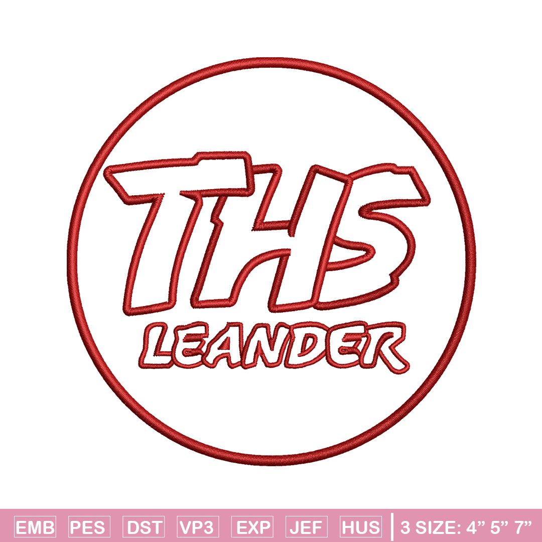 Ths leanderLogo embroidery design, ths leander embroidery, l | Inspire ...