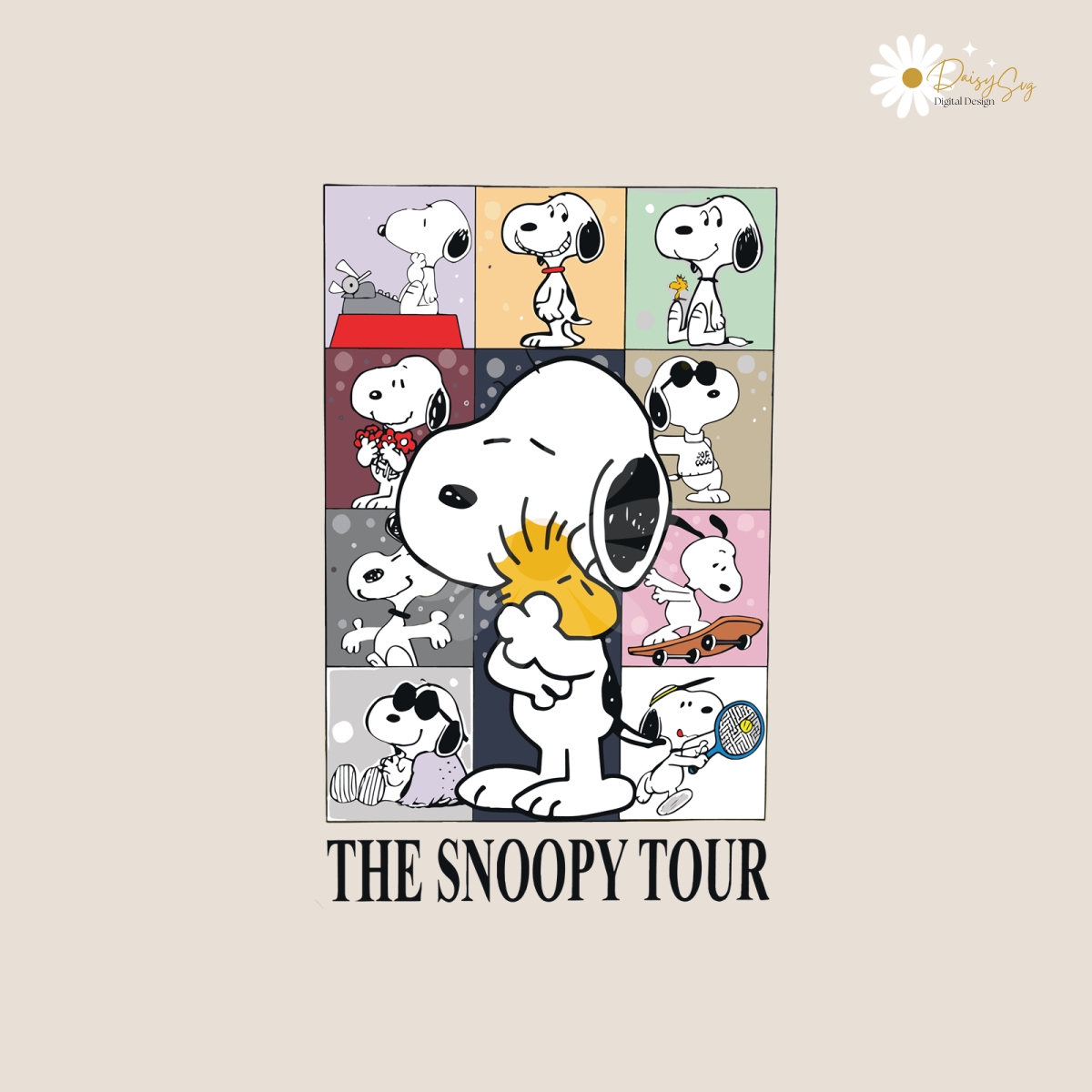 Retro The Snoopy Tour Charlie Brown SVG File For Cricut - Inspire Uplift