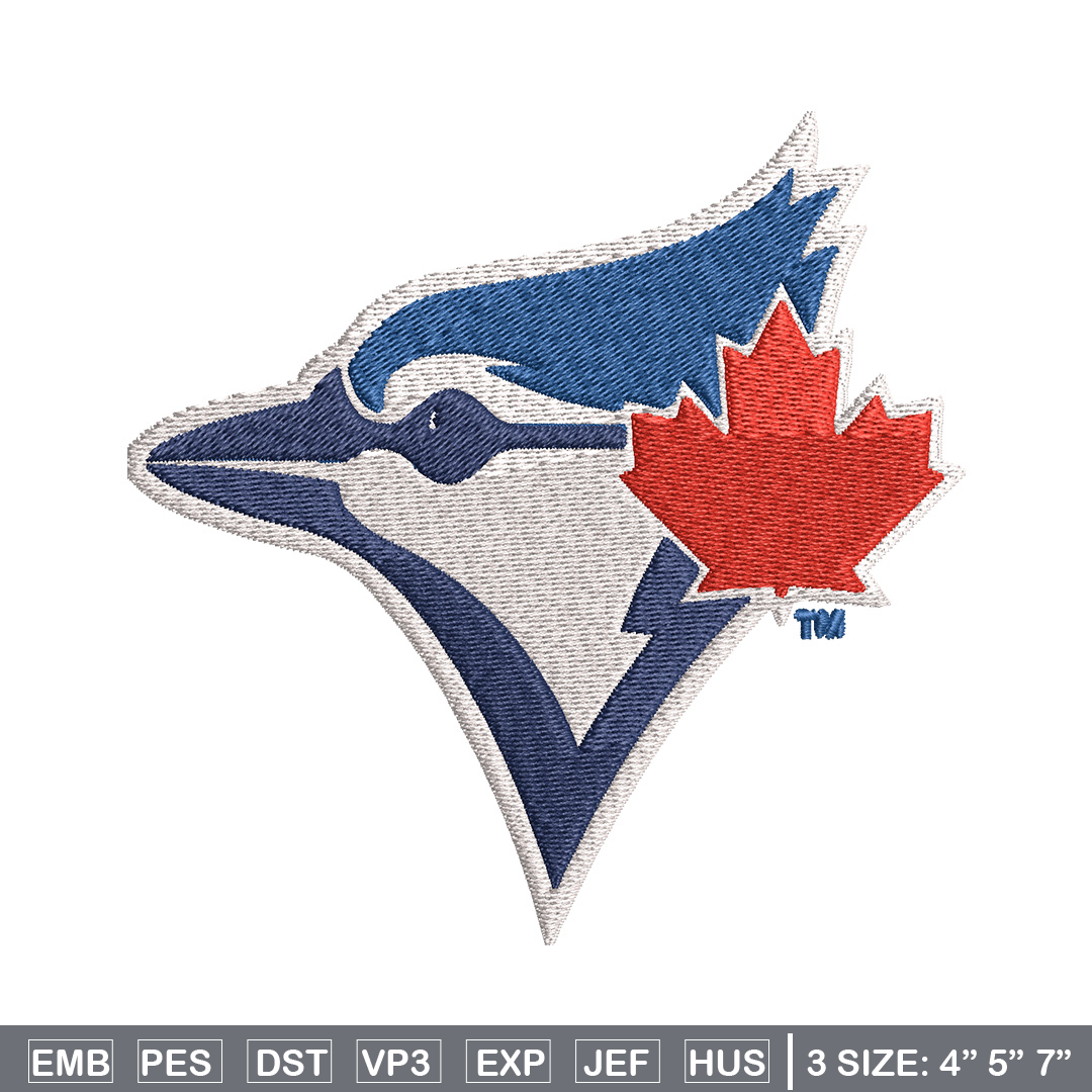 Toronto Blue Jays logo Embroidery, MLB Embroidery, Sport emb | Inspire ...
