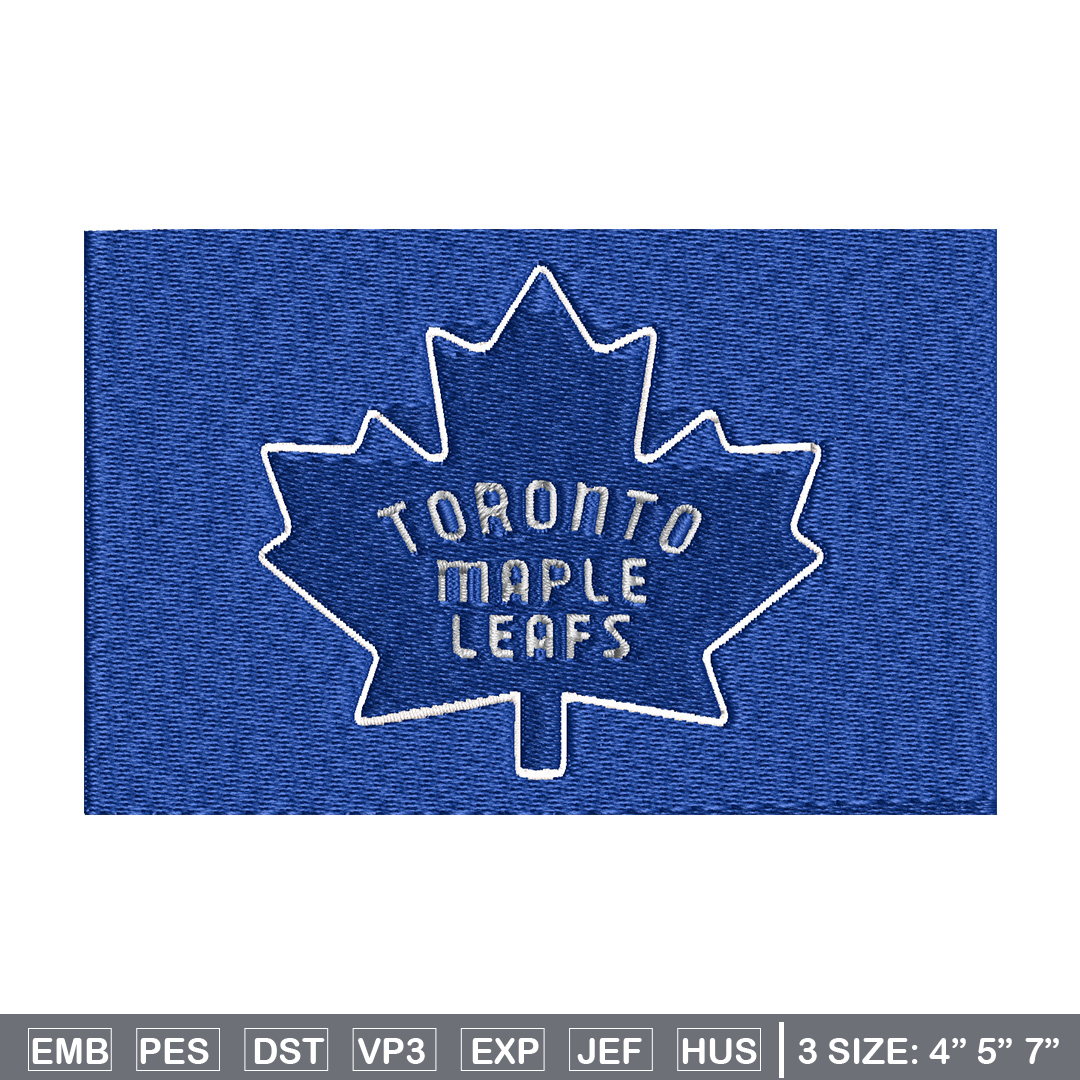 Toronto Maple logo Embroidery, NHL Embroidery, Sport embroid | Inspire ...