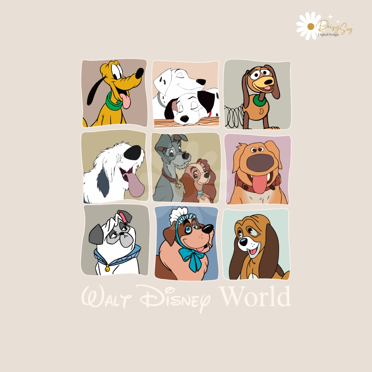 Disney Dogs Walt Disney World SVG Digital Cricut File | Inspire Uplift