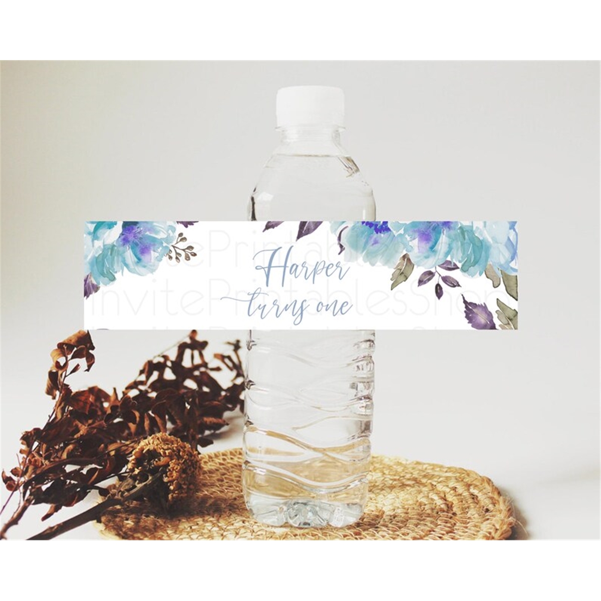 Wildflower Water Label Template Secret Garden Water Label Pa - Inspire ...