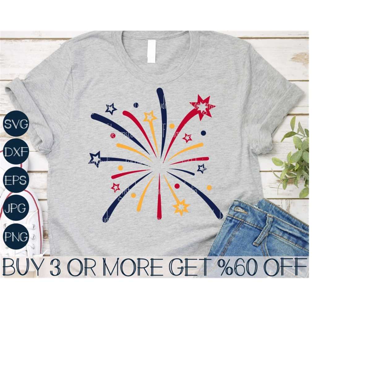 Firework SVG, 4th of July SVG, Patriotic SVG, American Flag | Inspire ...