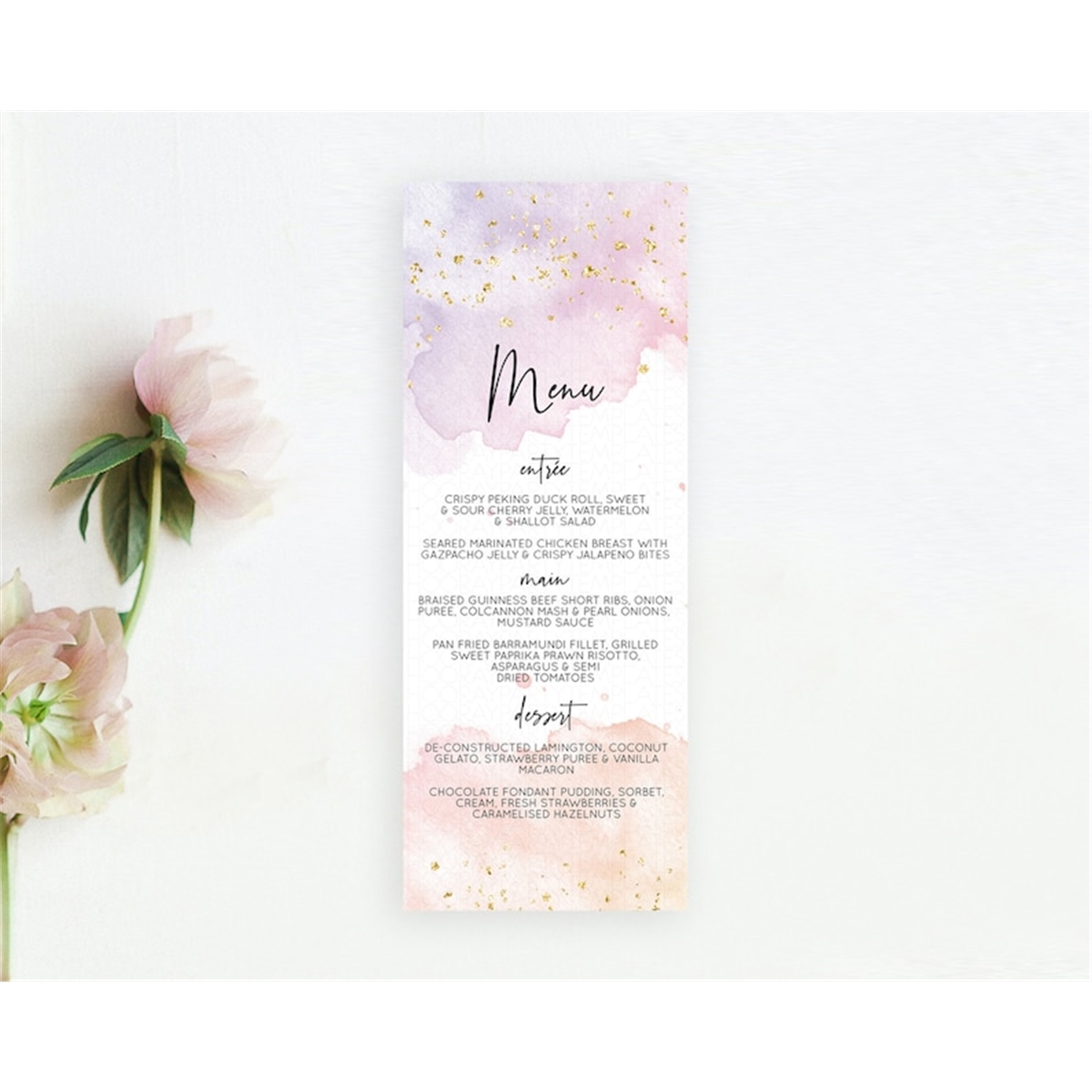 Pastel Menu Pastel Rainbow Menu Template Colorful Pastel Tab - Inspire ...