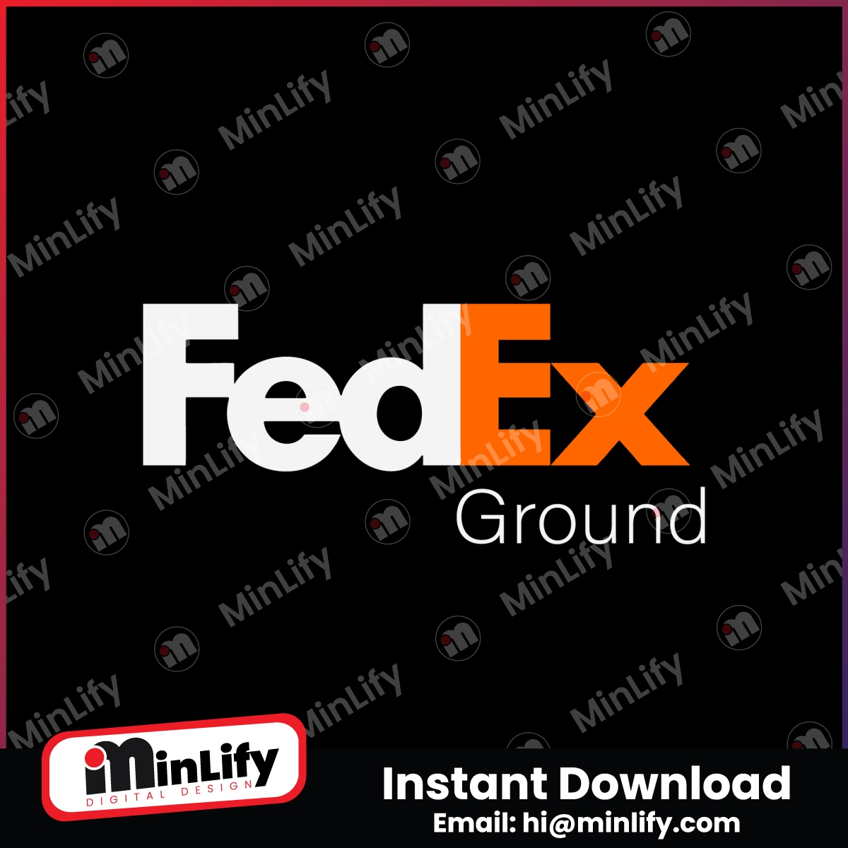 Vintage FedEx Ground Logo SVG Graphic Design File | Inspire Uplift