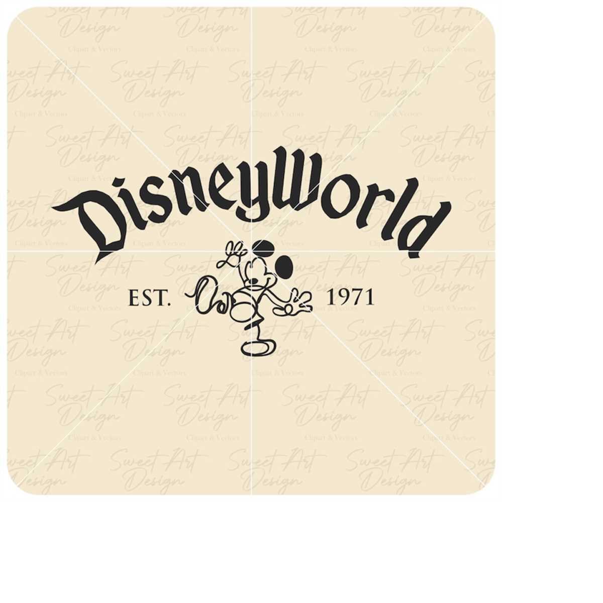 DisneyWorld 1971 Text SVG, Customize Family Trip 2023 SVG, M - Inspire ...
