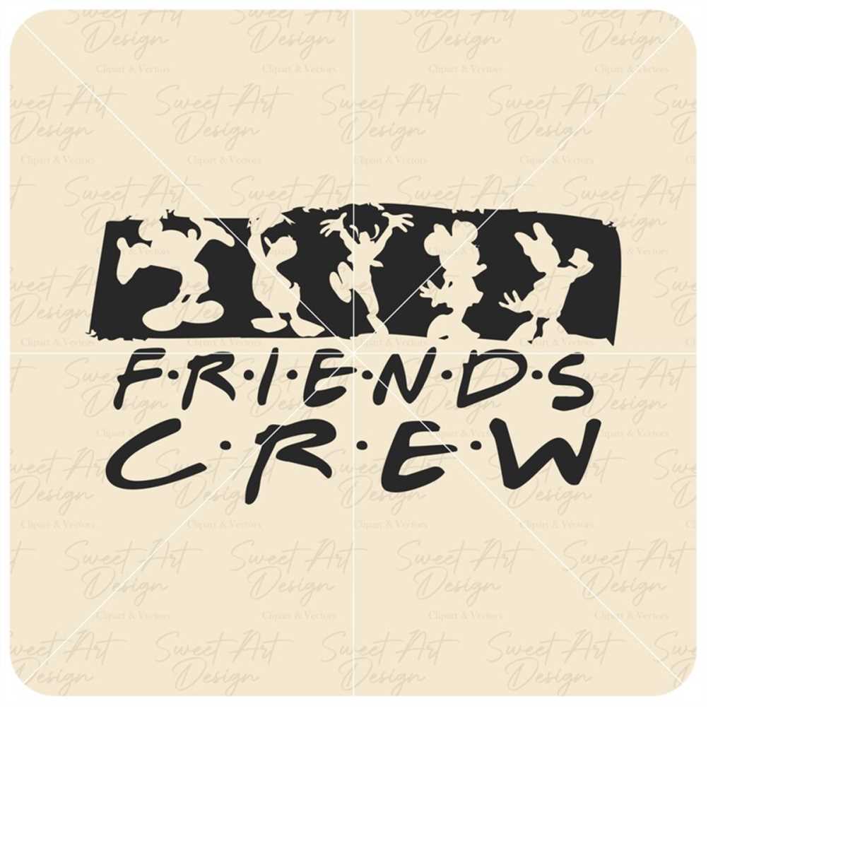 Friends Crew SVG, Cartoon Characters Friends SVG, Magical SV - Inspire ...