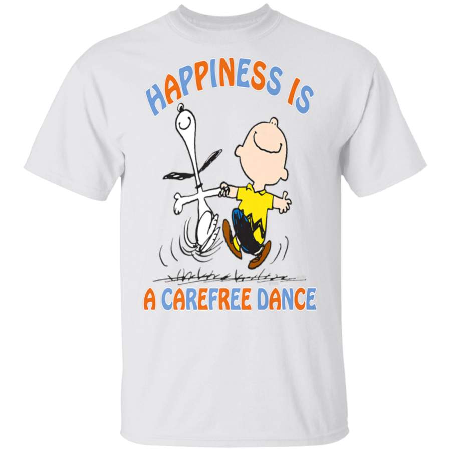 Peanuts Snoopy Charlie Brown Happiness is a Carefree Dance T | Inspire ...
