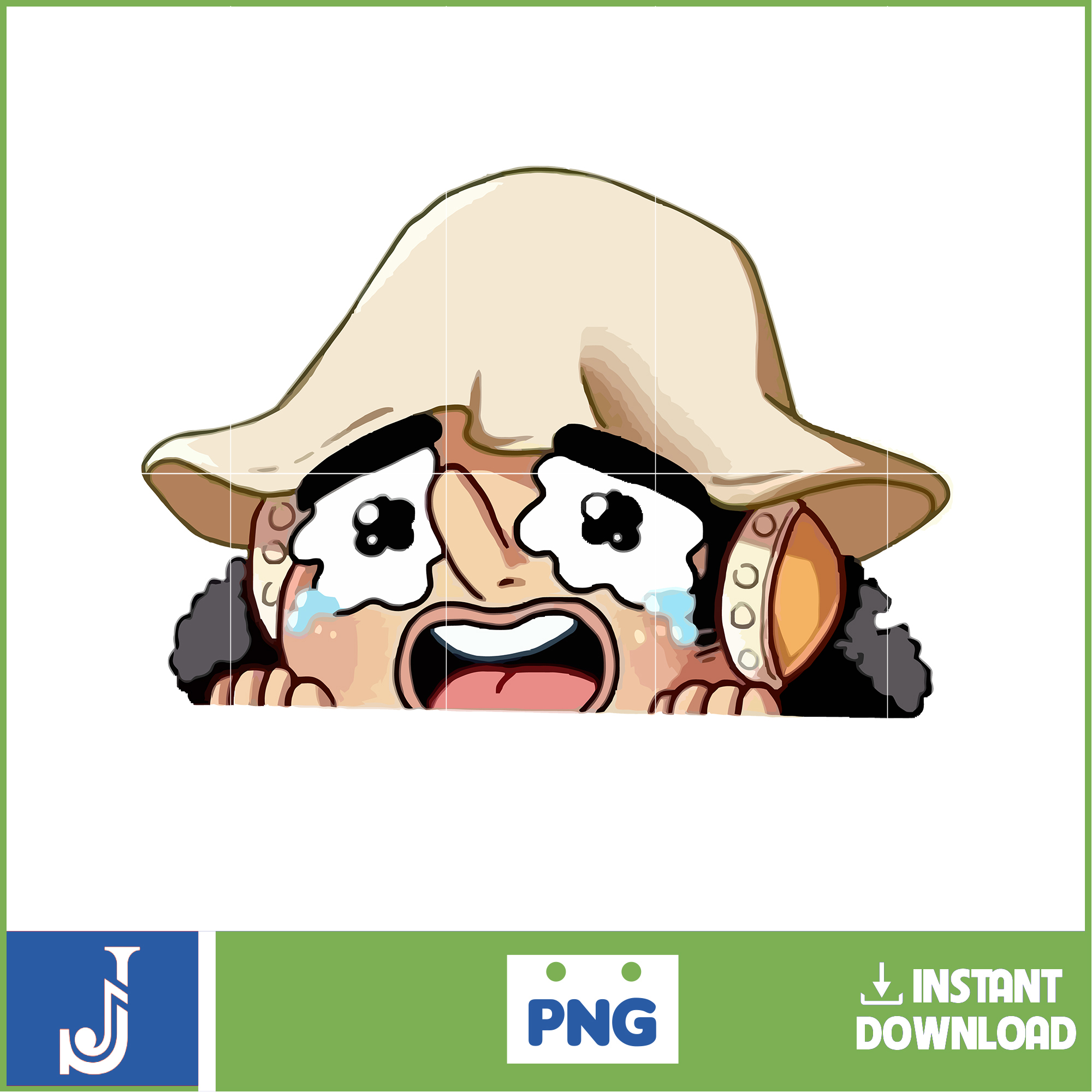 Anime Peeking Premium Graphic Design Png, Cute Png, Cool Png - Inspire ...