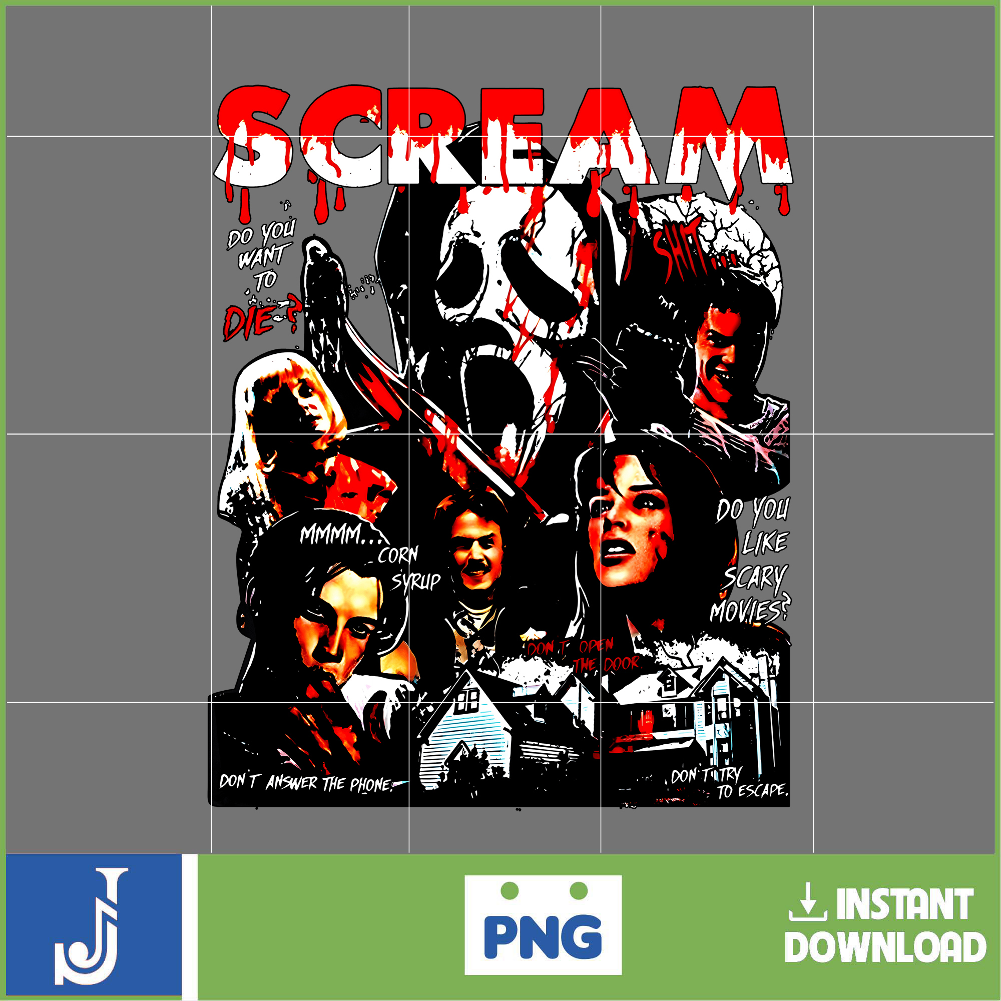 Scream Ghostface Horror Halloween Png, Horror Halloween Png, | Inspire ...