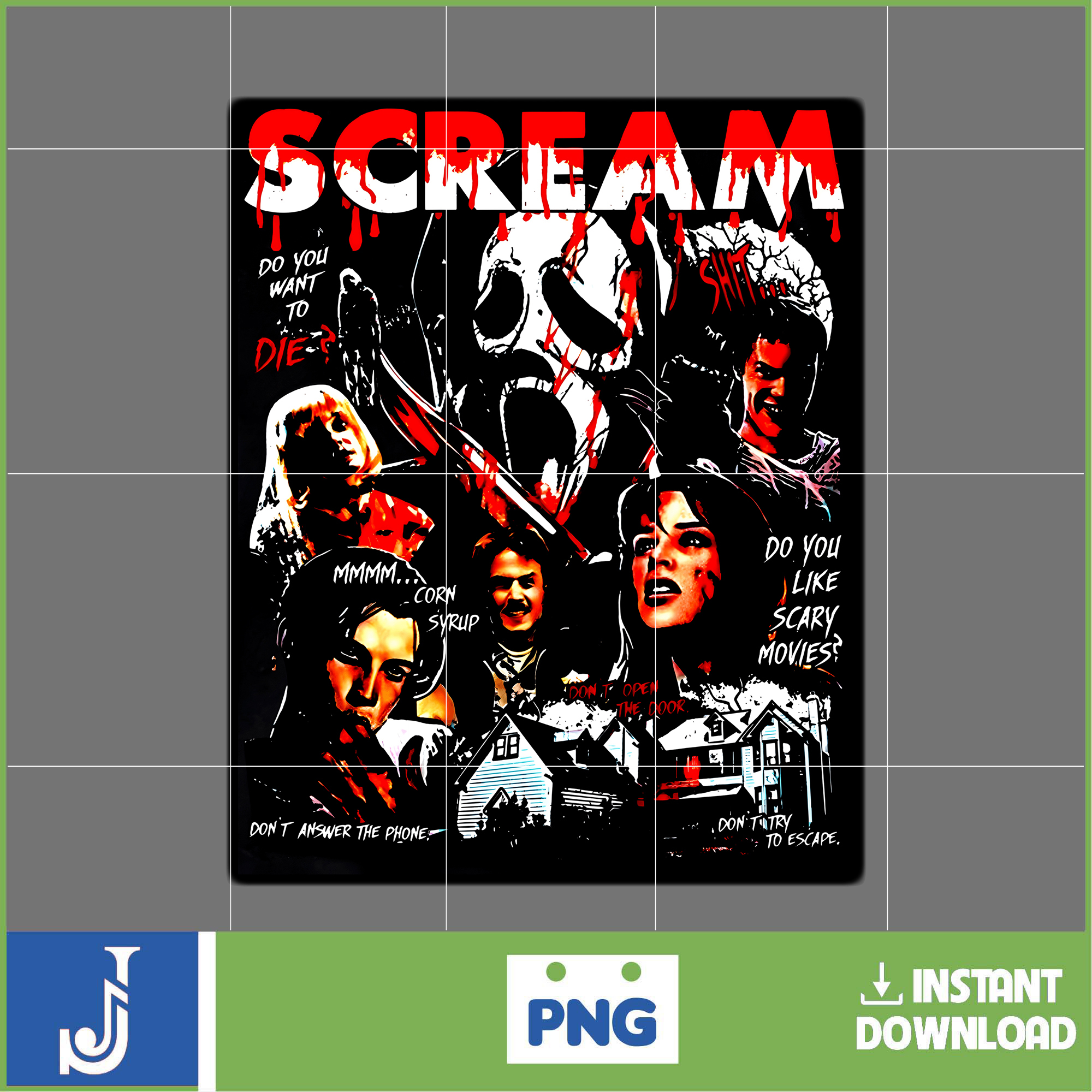 Scream Ghostface Horror Halloween Png, Horror Halloween Png, | Inspire ...