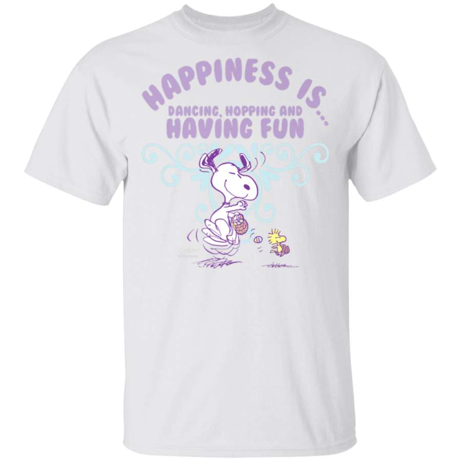 Peanuts Snoopy Happiness is Dancing Hopping and Having Fun T | Inspire ...