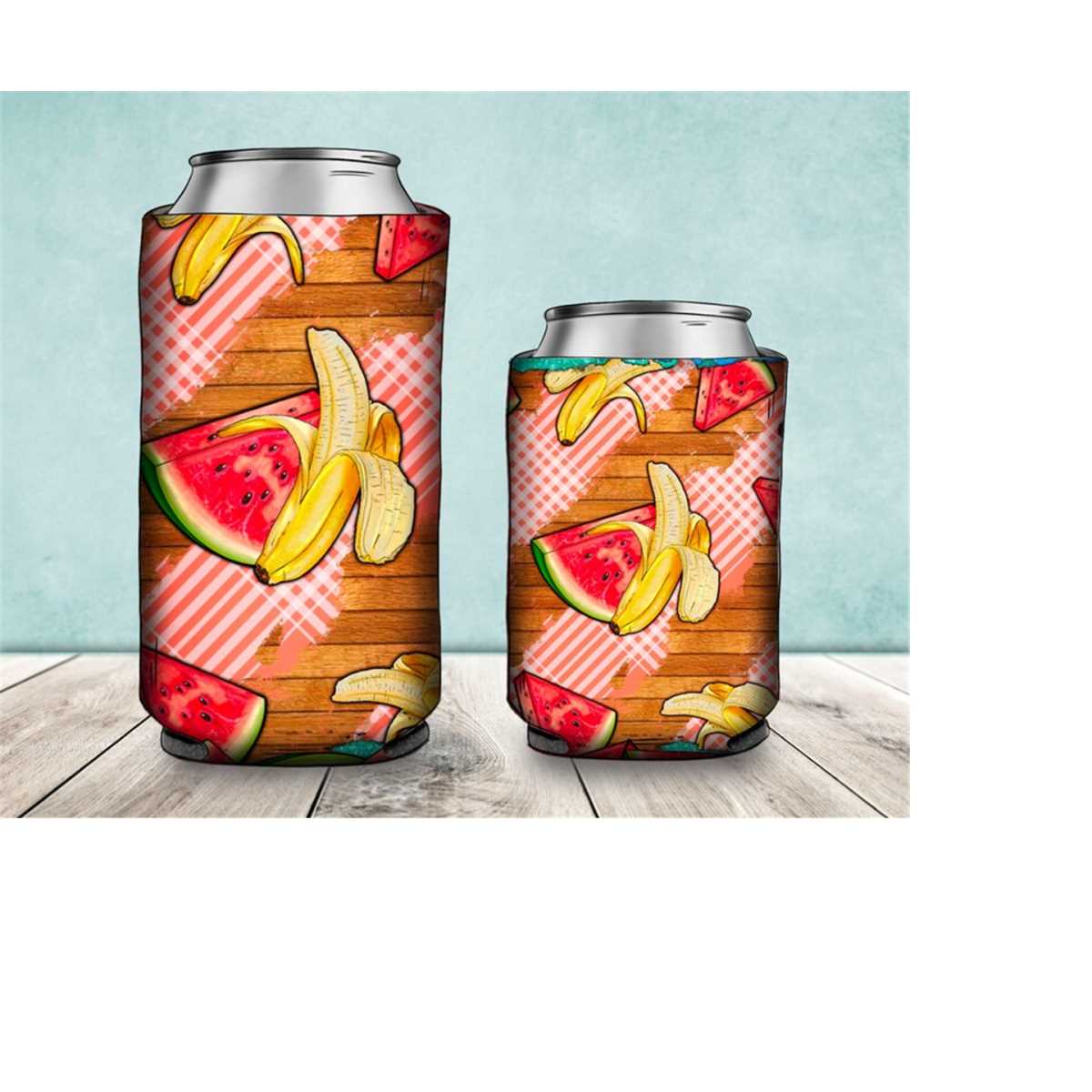 Watermelon Banana Can Cooler Png, 12oz Can Cooler Png, Summe | Inspire ...