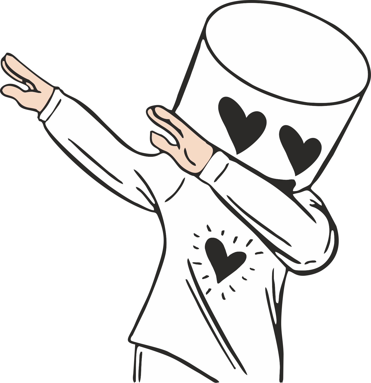 Dj marshmello svg, Marshmello dabbing svg, marshmello face, | Inspire ...