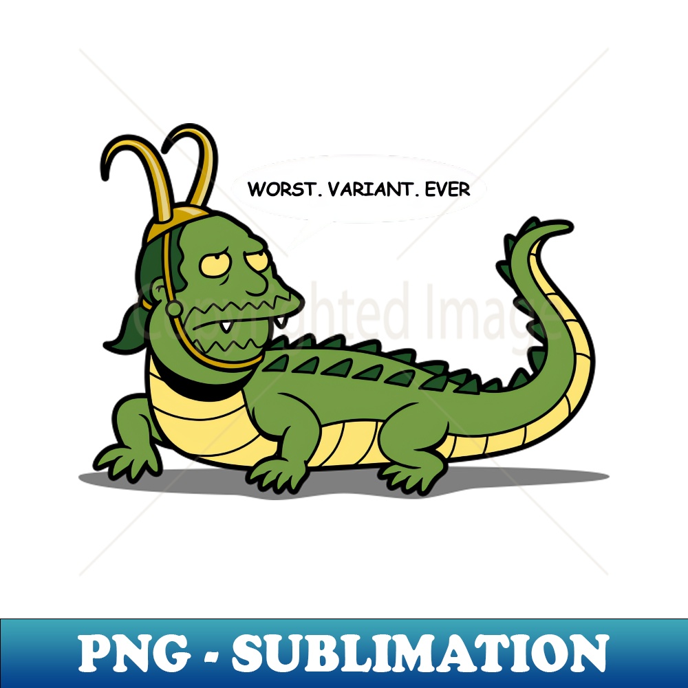 Funny Superhero Villain Loki Alligator Variant - PNG Transpa | Inspire ...