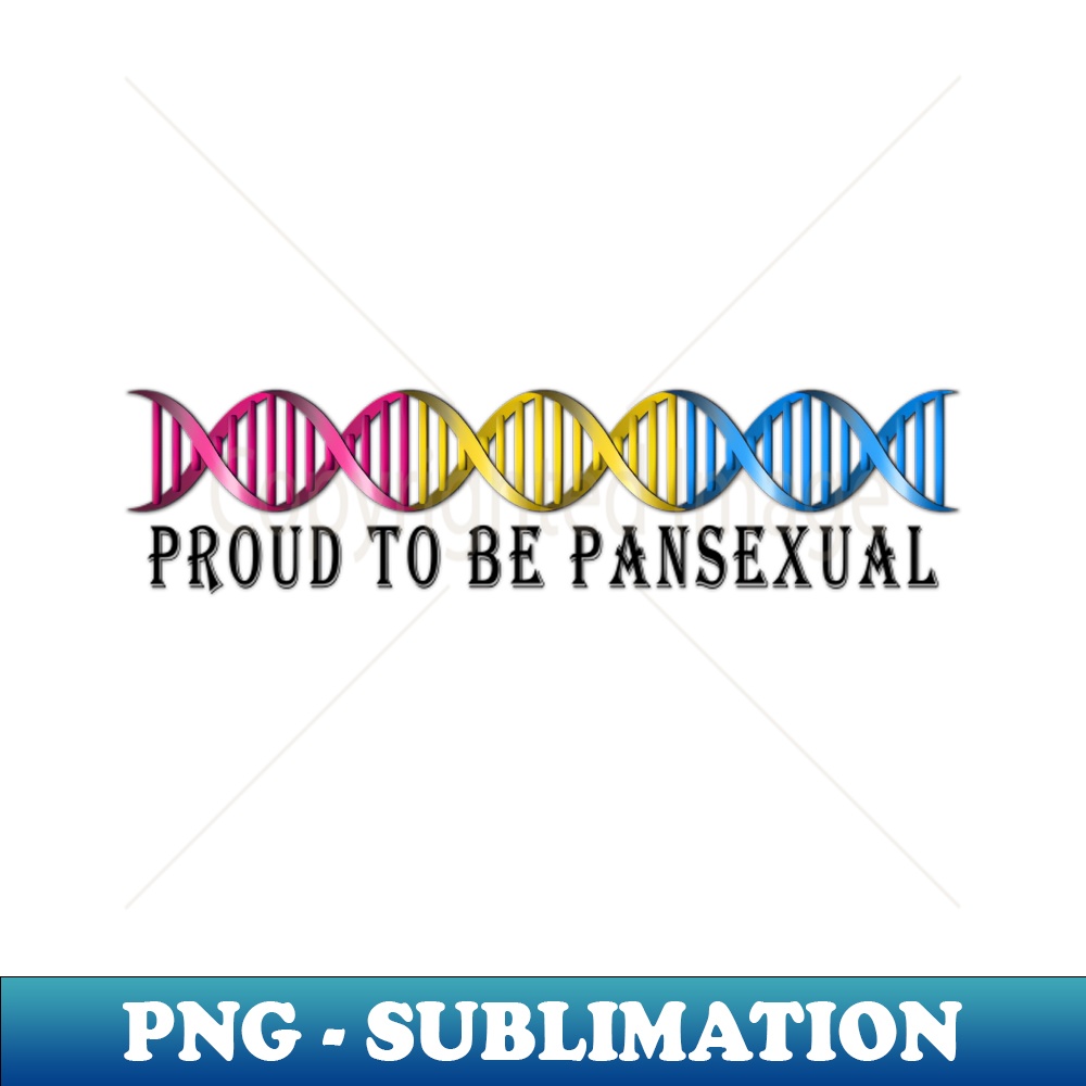 Pansexual Pride Flag Colored DNA Strand - Aesthetic Sublimat - Inspire ...