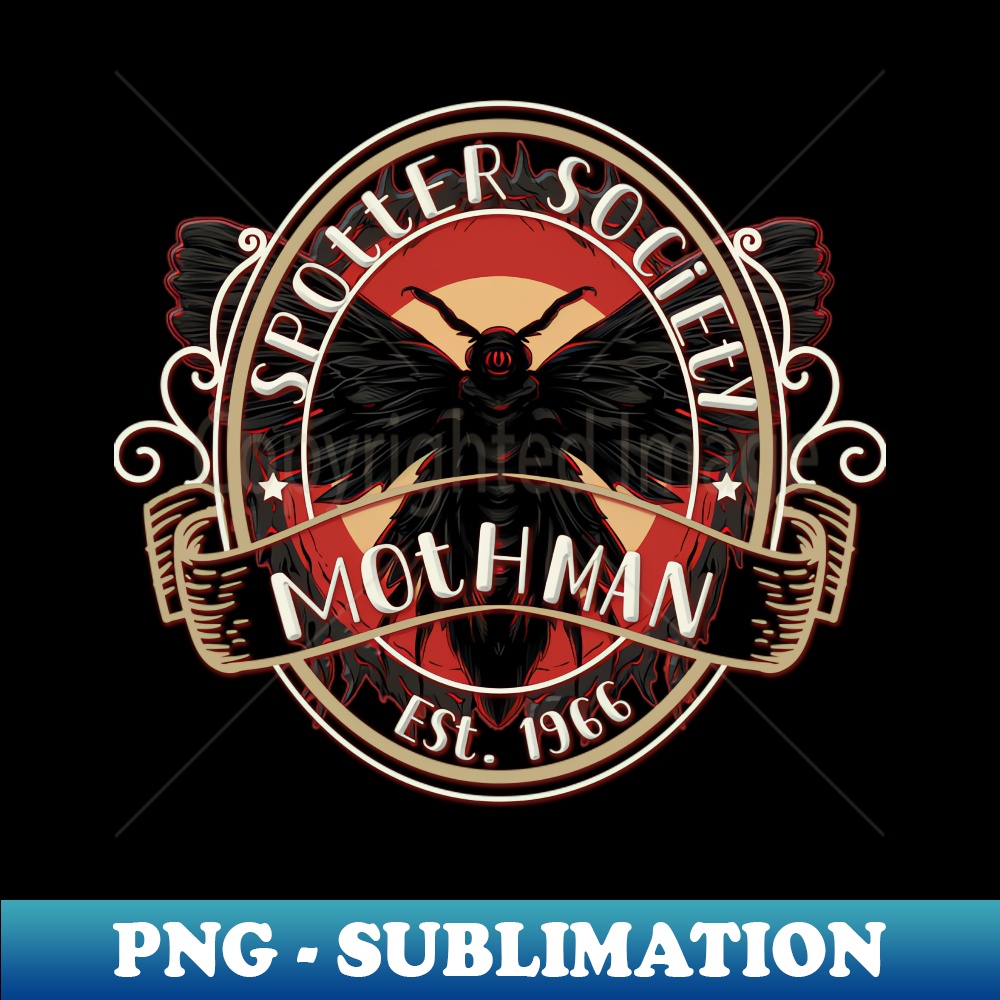 The Mothman Spotter Society Est 1966 - High-Quality PNG Subl | Inspire ...