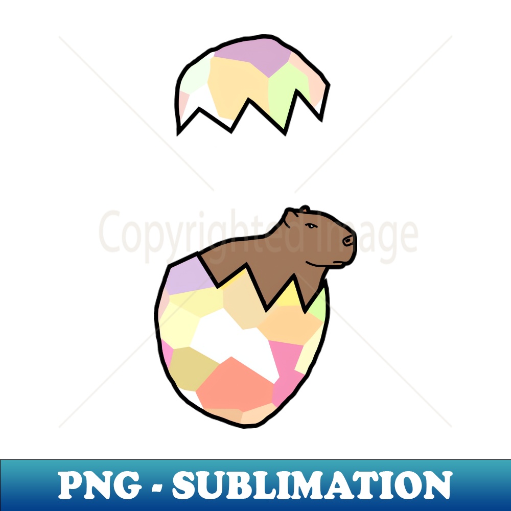 Serious Capybara Popping Out of Funny Easter Egg - Sublimati | Inspire ...
