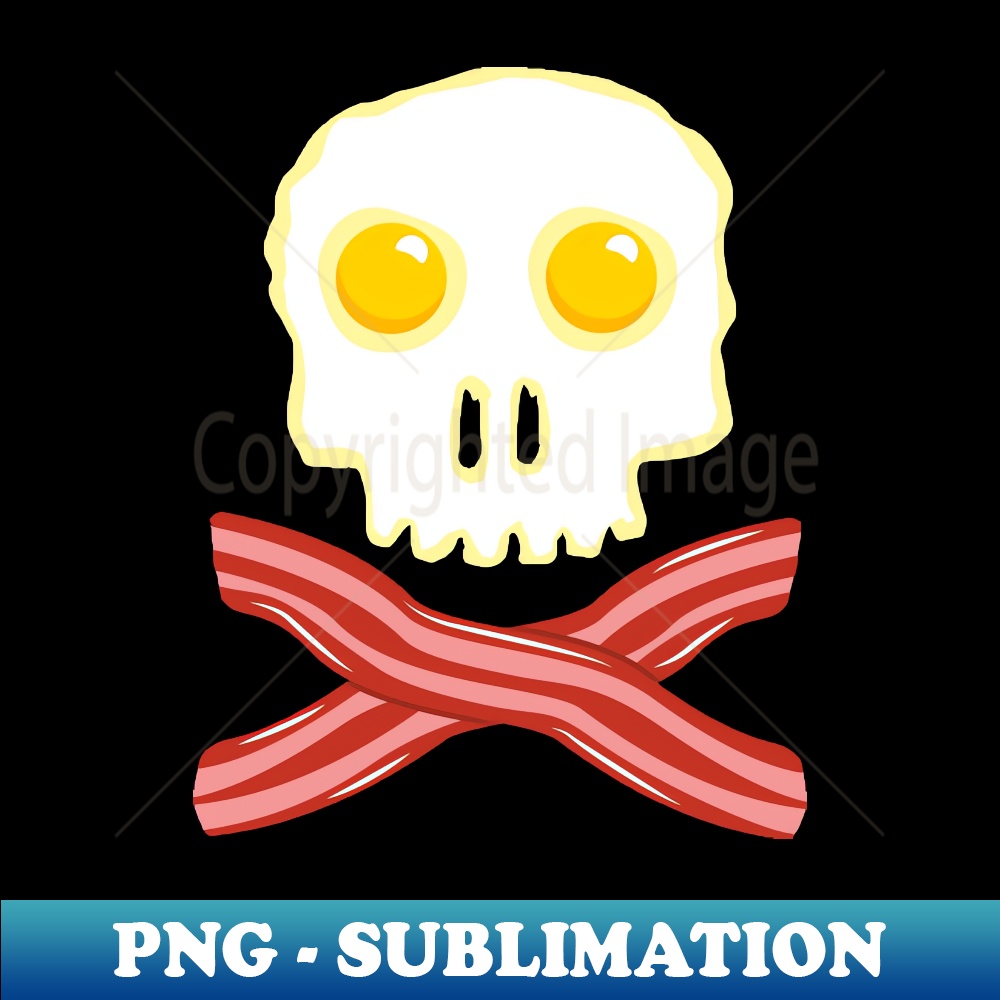 Bacon and Eggs Skull Vegan Veggie Zombie Skull Egg Shirt T-S | Inspire ...