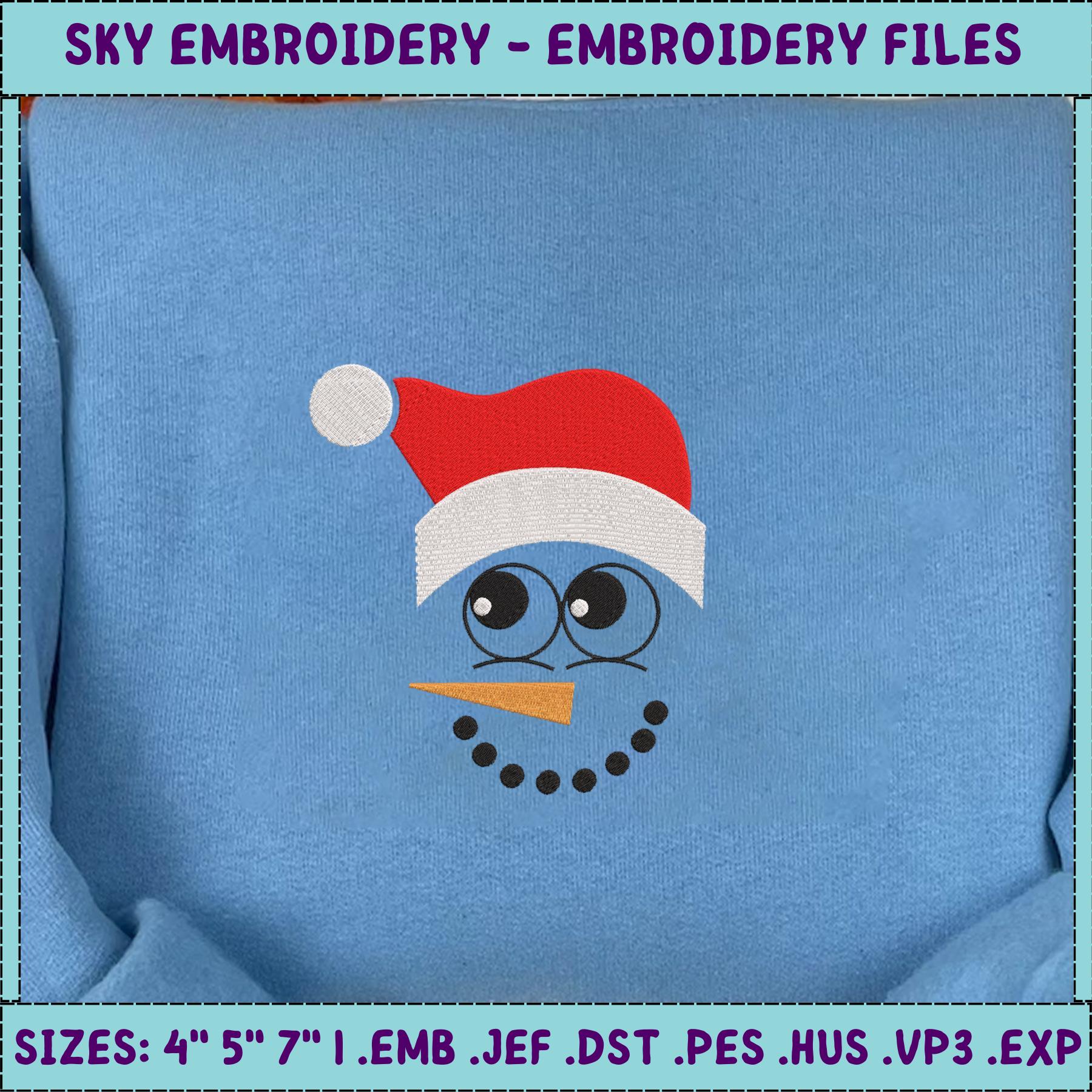 Snowman Custom Embroidery Designs, Christmas Embroidery Desi | Inspire ...