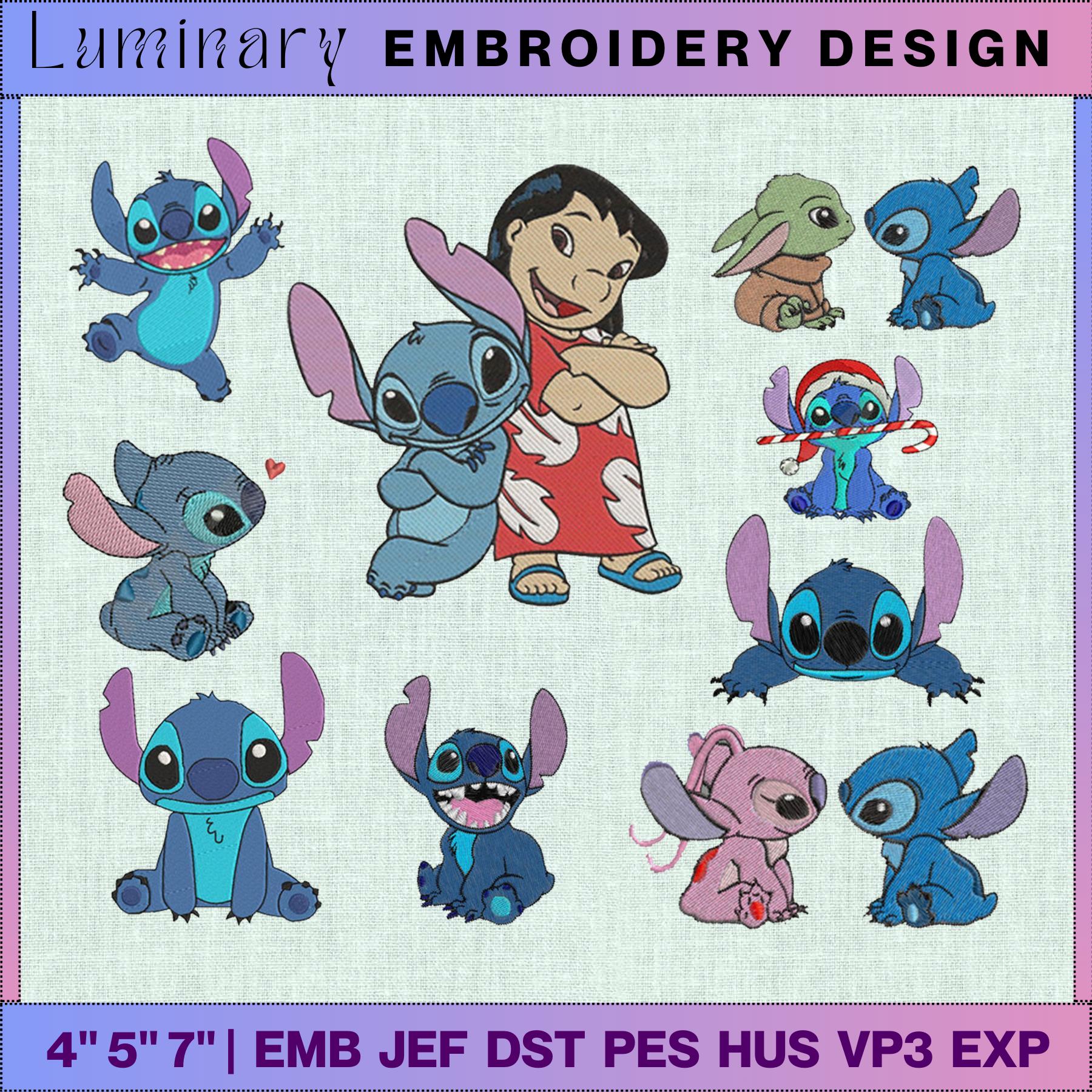 Character Stitch Embroidery Design, Stitch Christmas Embroid | Inspire ...