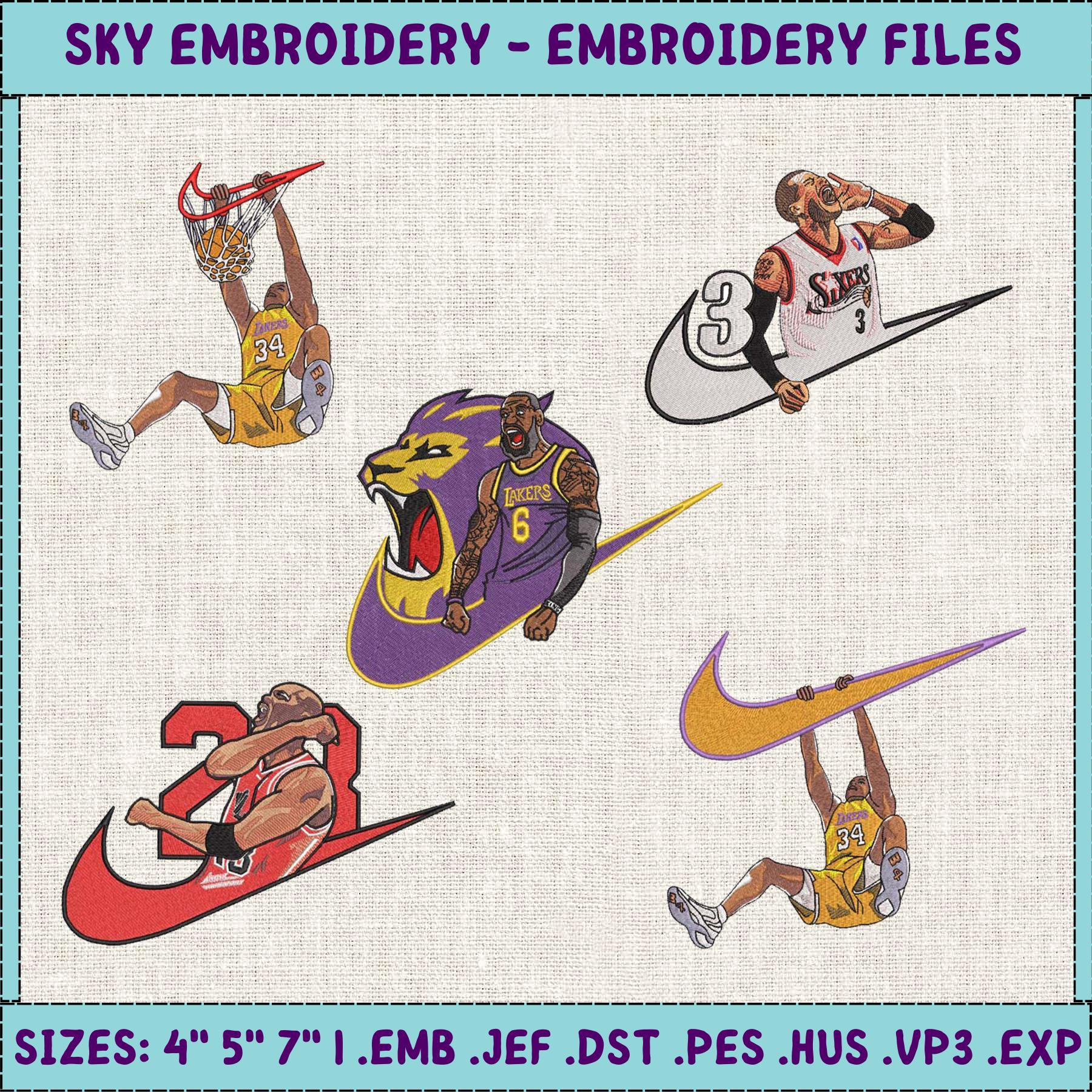 5+ Legend Basketball Brand Embroidery Bundle, Famous Basketb | Inspire ...