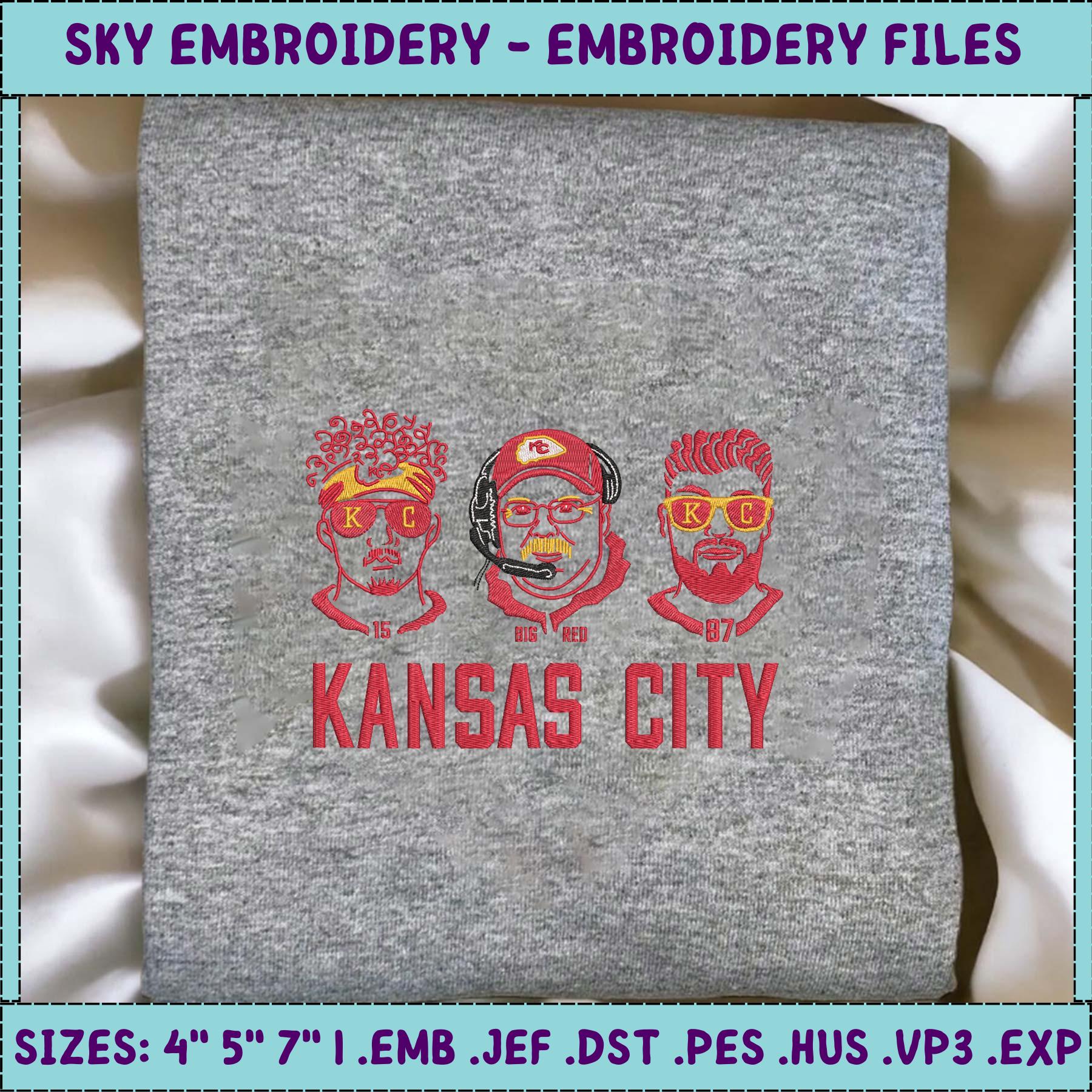 Chiefs Football Logo Embroidery Design, NFL Kansas City Chie | Inspire ...