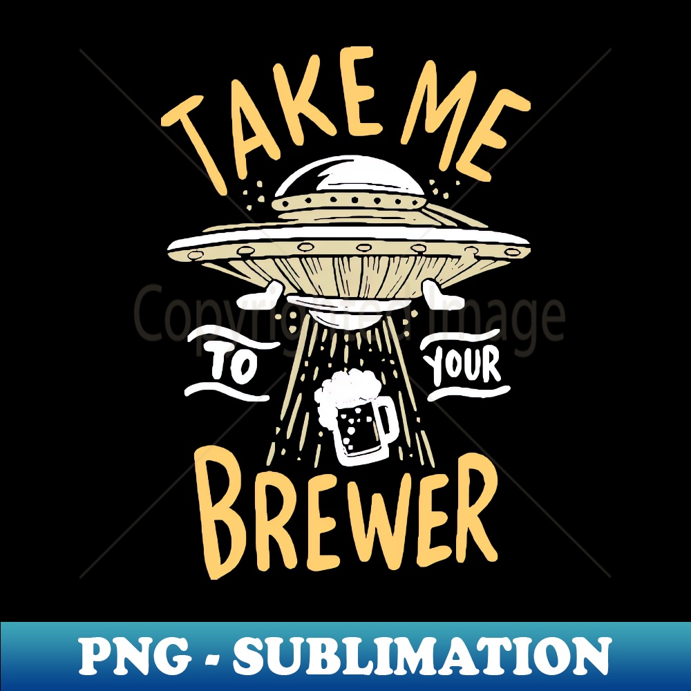 UFO Alien and Craft Beer Hops Homebrew Beer Brewing Brewer | Inspire Uplift
