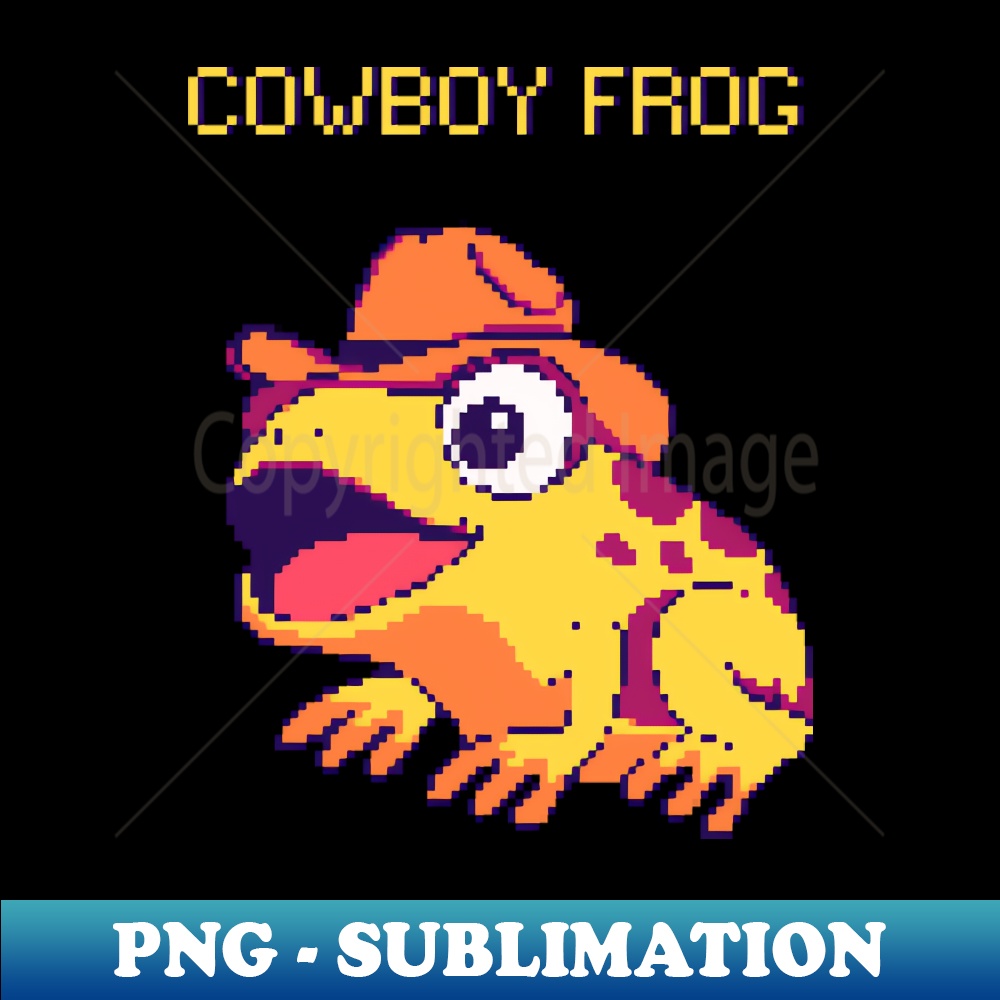 Cowboy Frog - Exclusive Sublimation Digital File - Defying t - Inspire ...