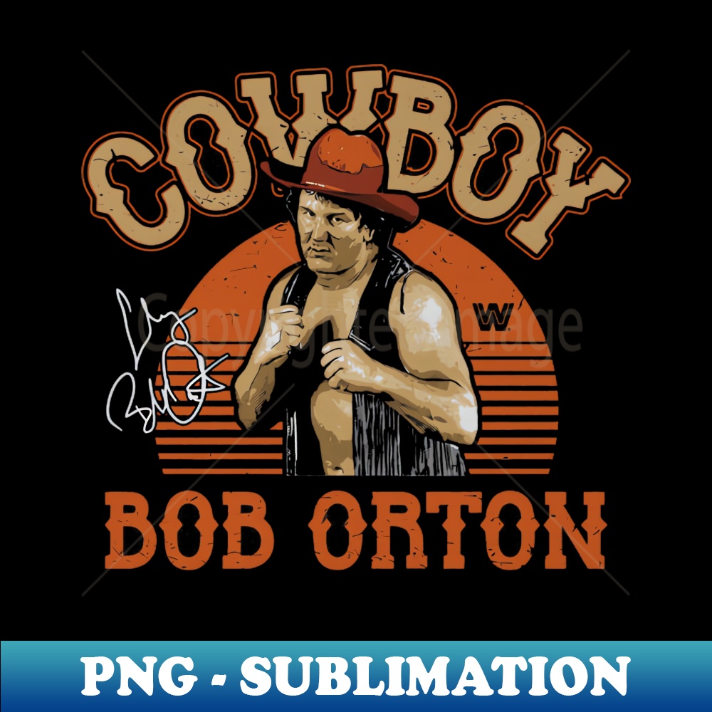 Cowboy Bob Orton Retro - Retro PNG Sublimation Digital Downl - Inspire ...