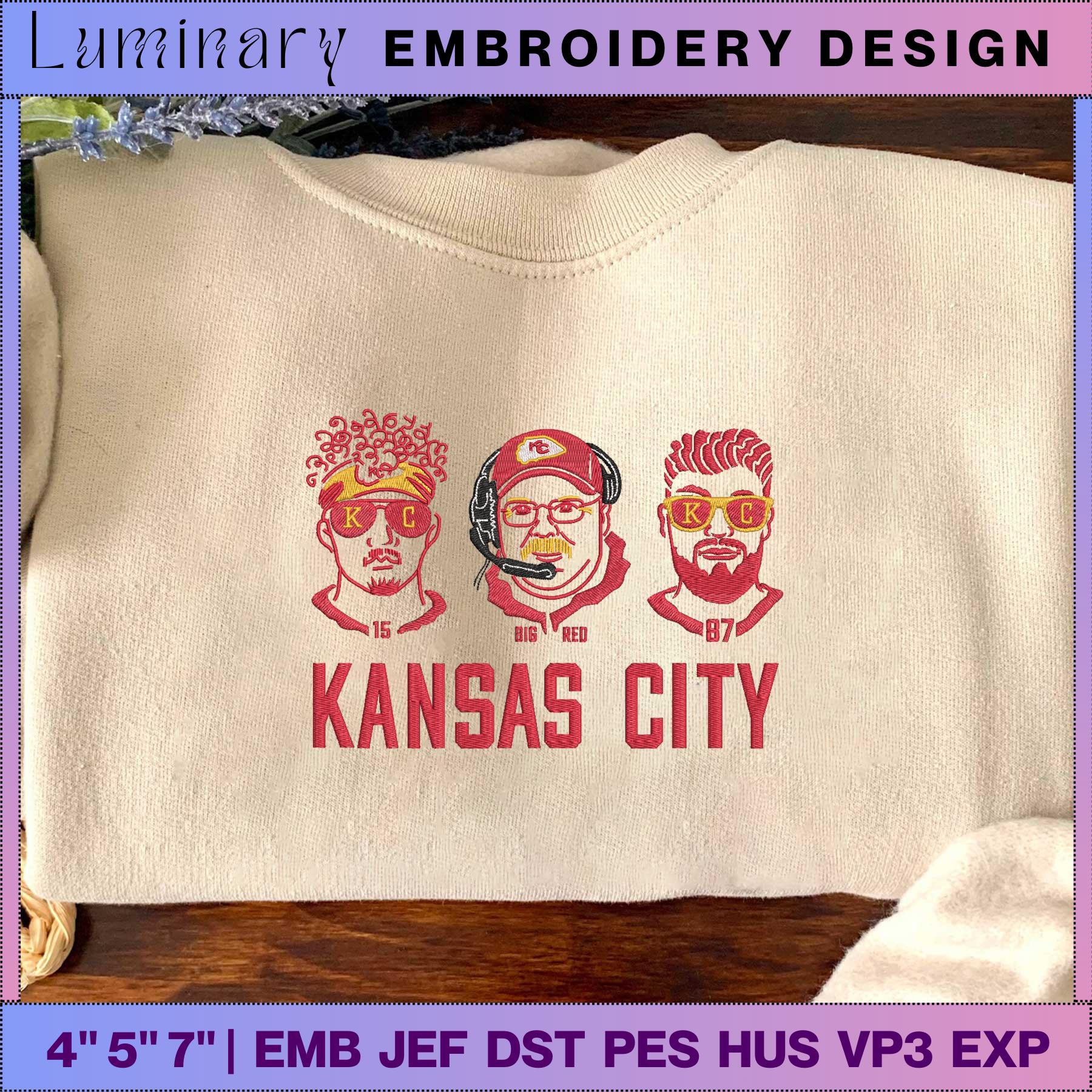Chiefs Football Logo Embroidery Design, NFL Kansas City Chie | Inspire ...