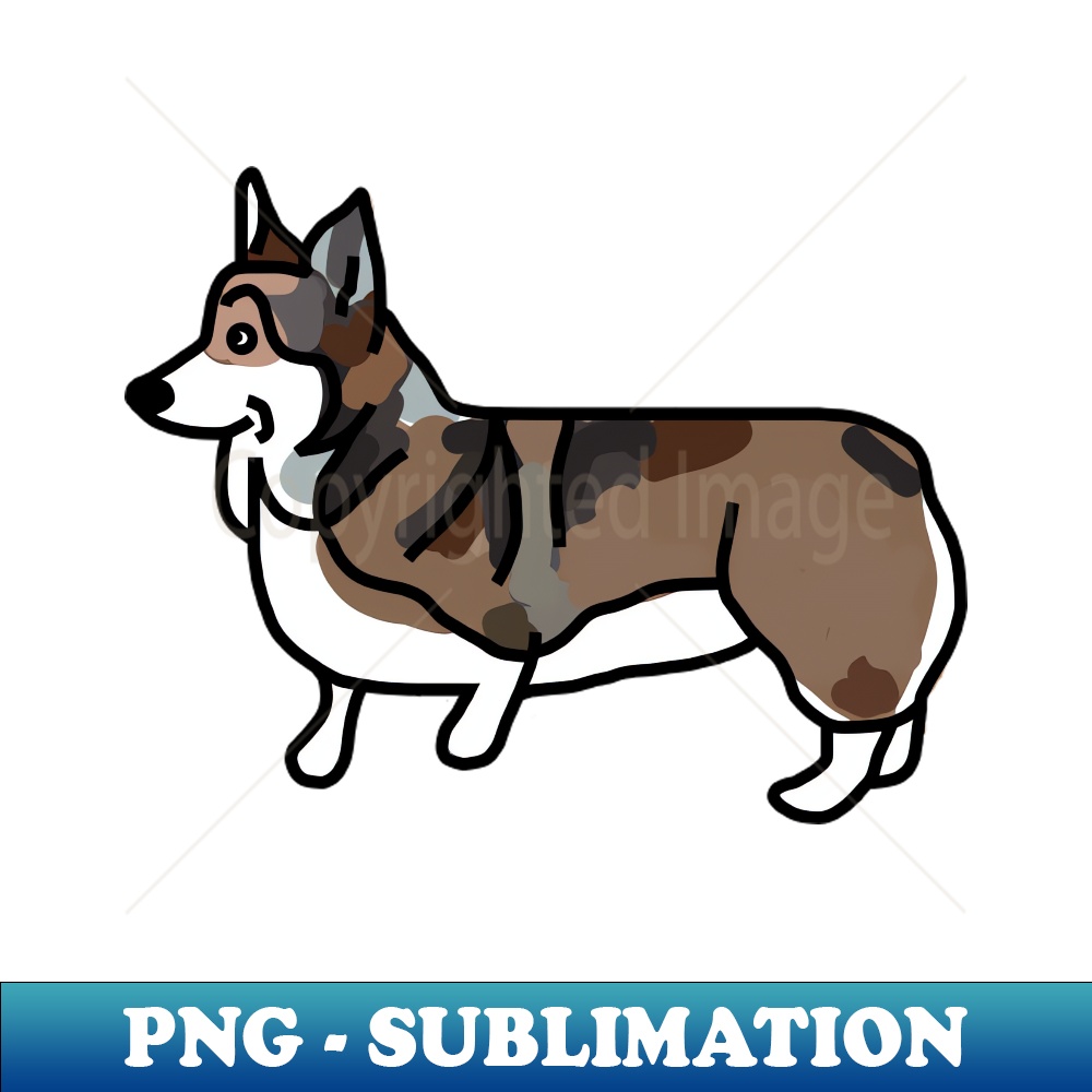 Dog Art Corgi Line and Color - Instant Sublimation Digital D | Inspire ...