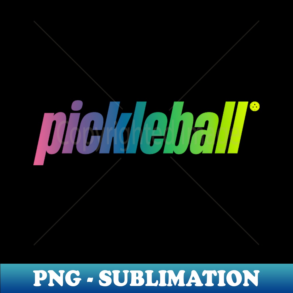 Pickleball Retro Rainbow Fade - Signature Sublimation PNG Fi | Inspire ...