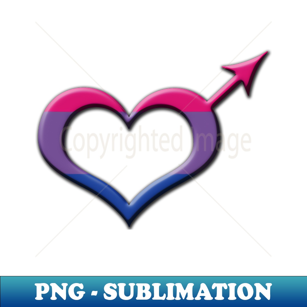 Heart-Shaped Bisexual Pride Male Gender Symbol - PNG Transpa | Inspire ...