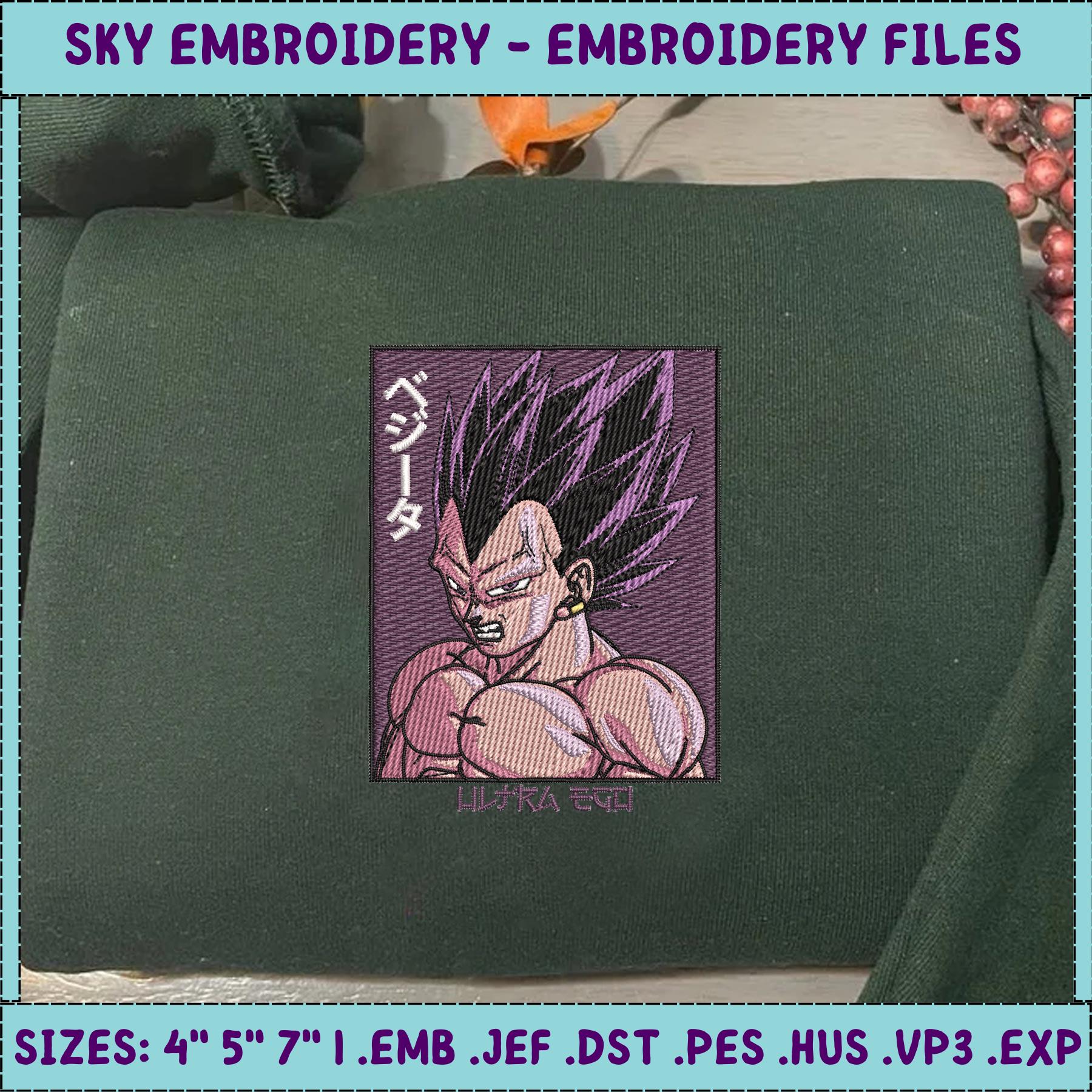 GOKU ANIME EMBROIDERY DESIGNS | PES DST JEF FILES INSTANT DO | Inspire ...