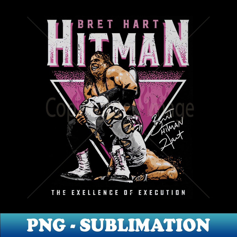 Bret Hart Sharpshooter Triangle - Instant Sublimation Digita | Inspire ...