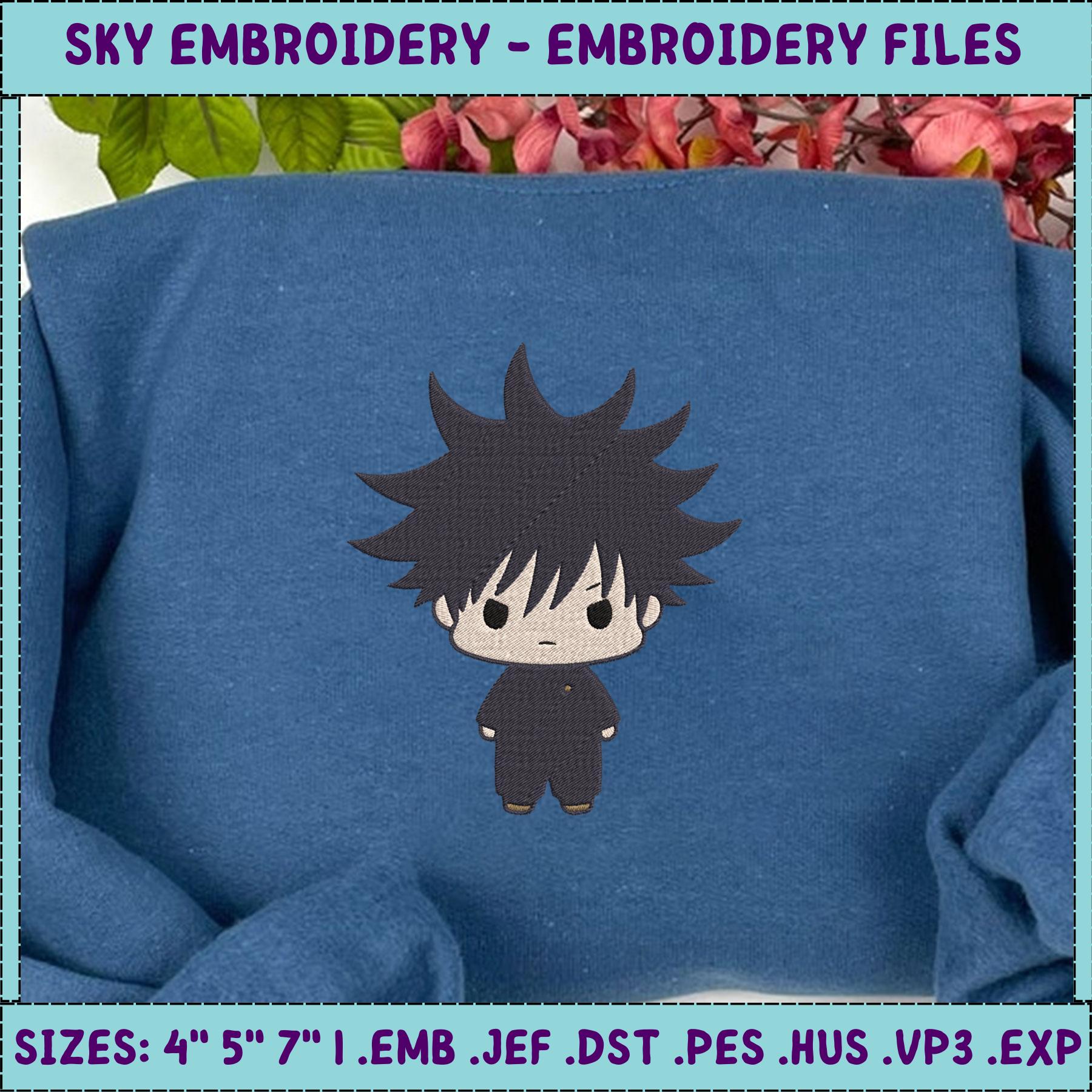Anime Embroidery FIles, Embroidery Designs, Sorcerer Anime - Inspire Uplift
