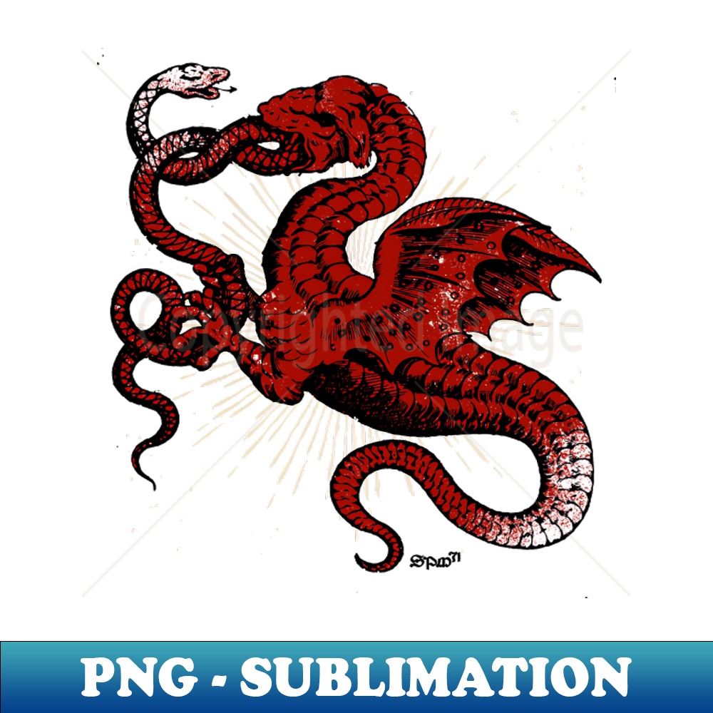 Medieval Heroicall French Dragon Emblem - Premium PNG Sublim | Inspire ...