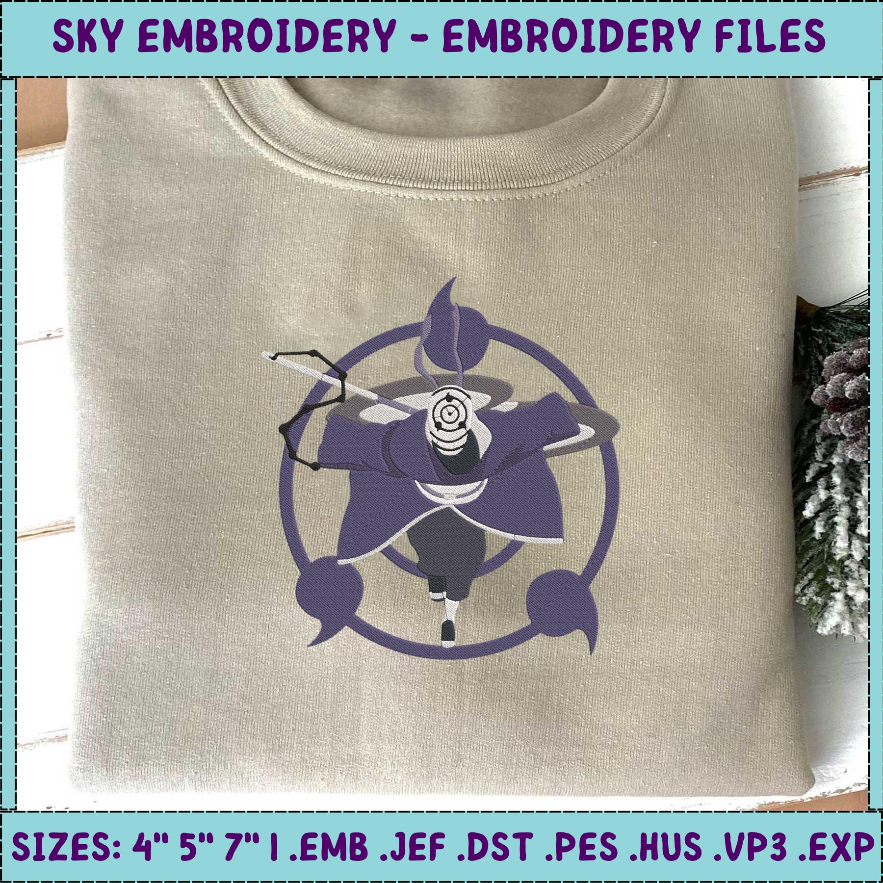 Ninja Anime Embroidery Designs, Anime Embroidery Designs, Ni - Inspire ...
