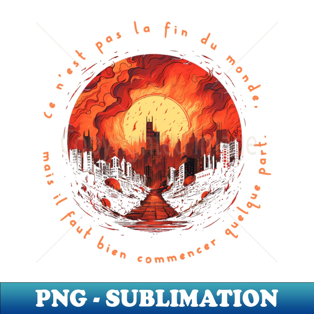 Ce nest pas la fin du monde - Aesthetic Sublimation Digital | Inspire ...