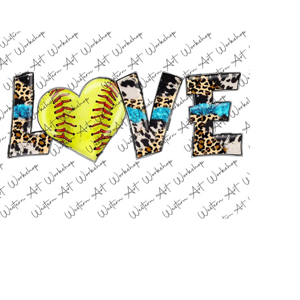 Love Softball Sublimation Png, Softball Png, Softball Hear | Inspire Uplift